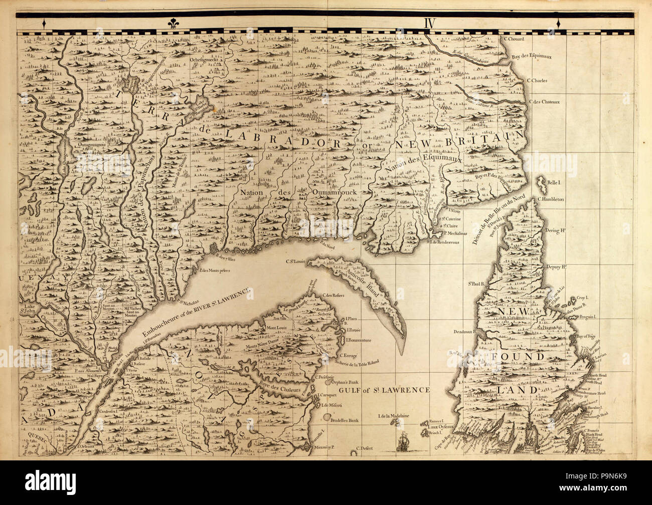 A map of the British Empire in America with the French and Spanish ...