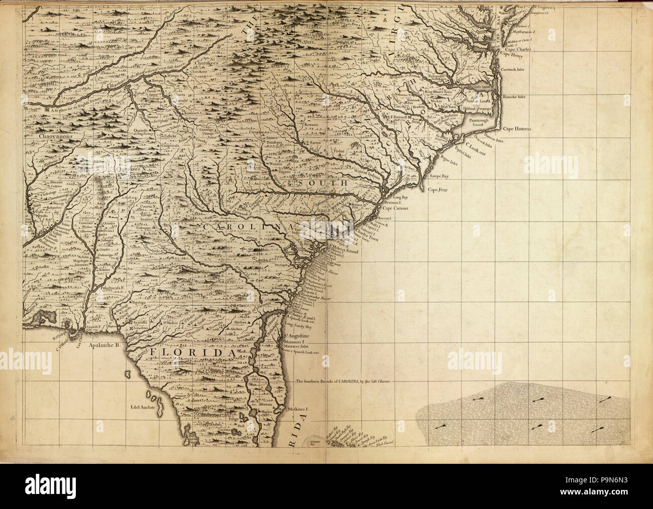 A map of the British Empire in America with the French and Spanish ...