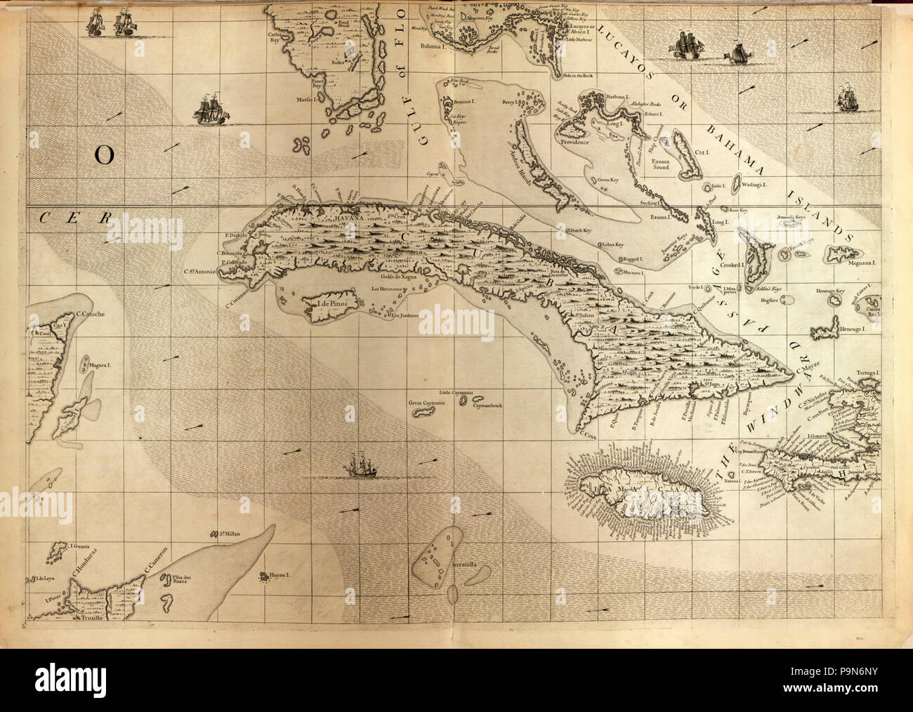 A map of the British Empire in America with the French and Spanish ...