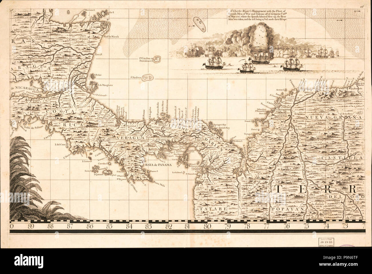 A map of the British Empire in America with the French and Spanish ...
