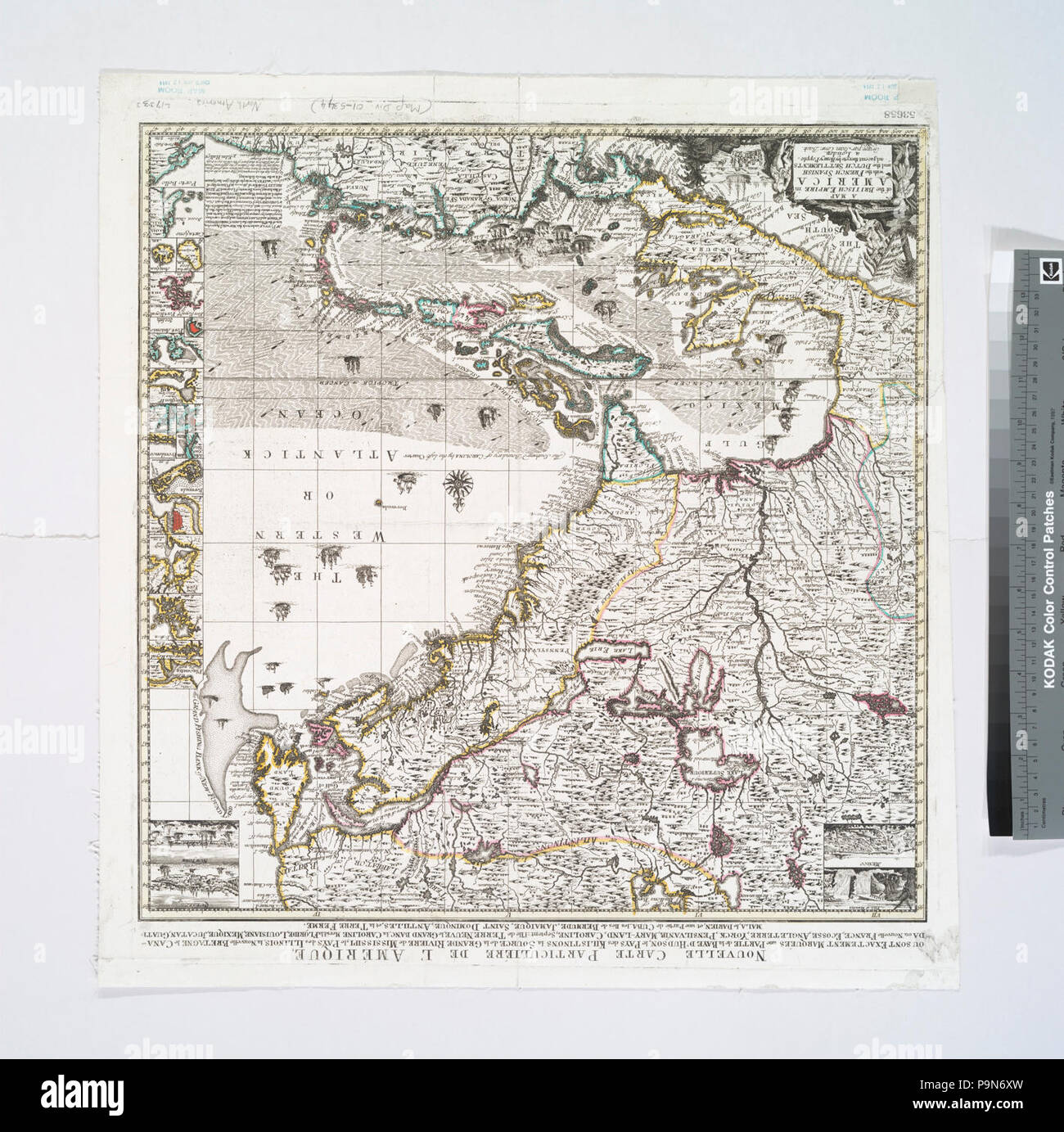 A map of the British Empire in America with the French, Spanish and the ...