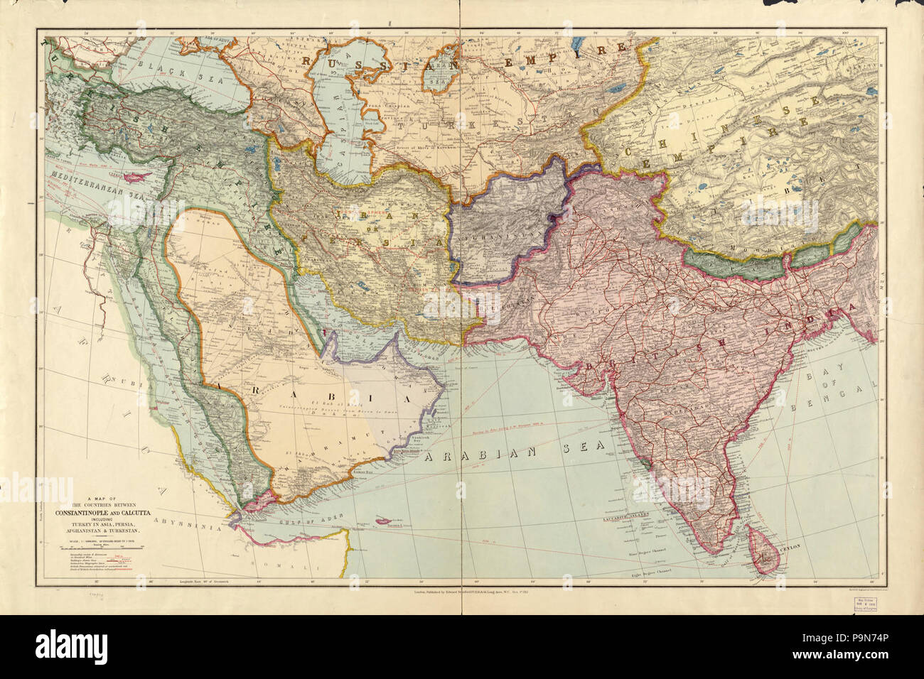 Turkestan map hi-res stock photography and images - Alamy