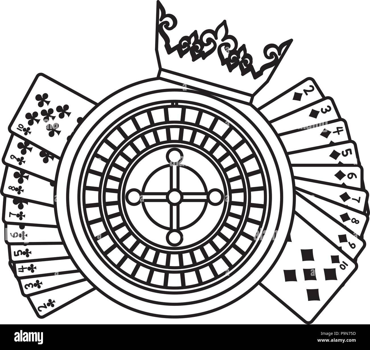 Diamonds crown Stock Vector Images - Alamy