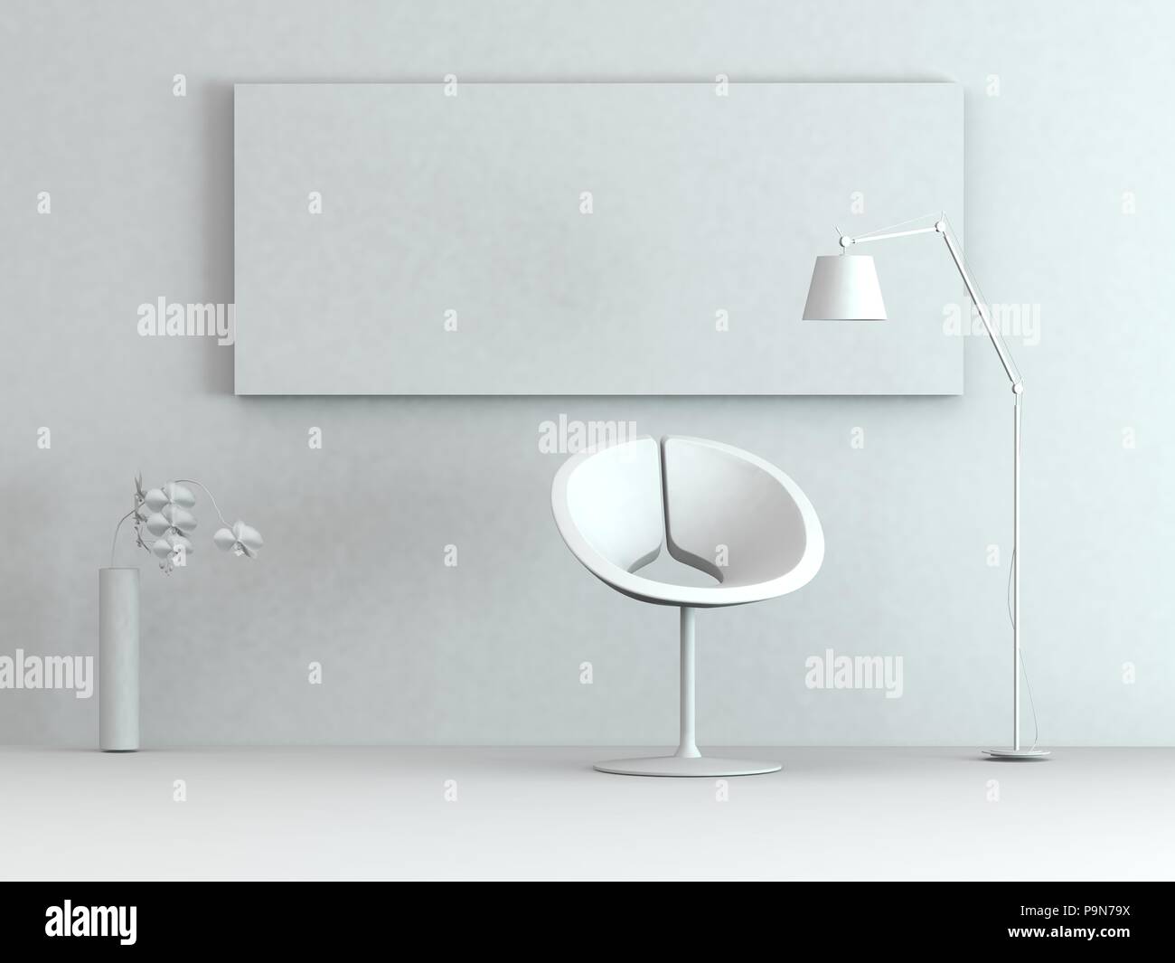 Interior design model room with chair Stock Photo - Alamy