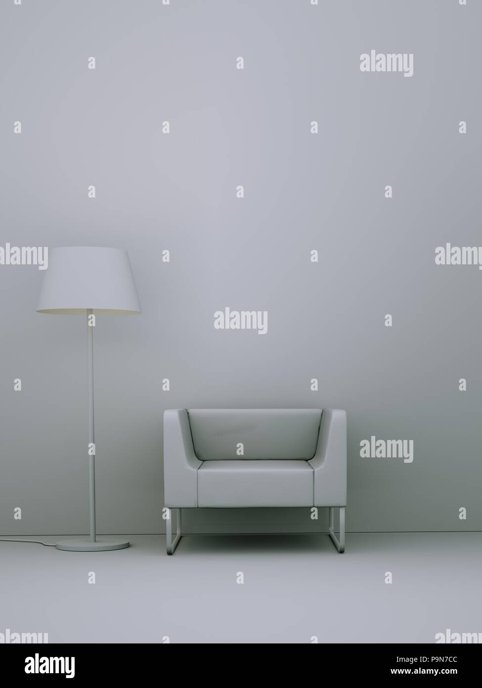 Interior design model room with chair Stock Photo - Alamy