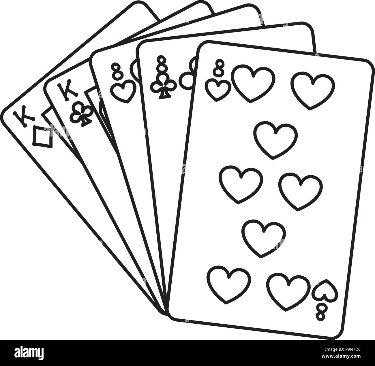 House of playing cards Stock Vector Images - Alamy