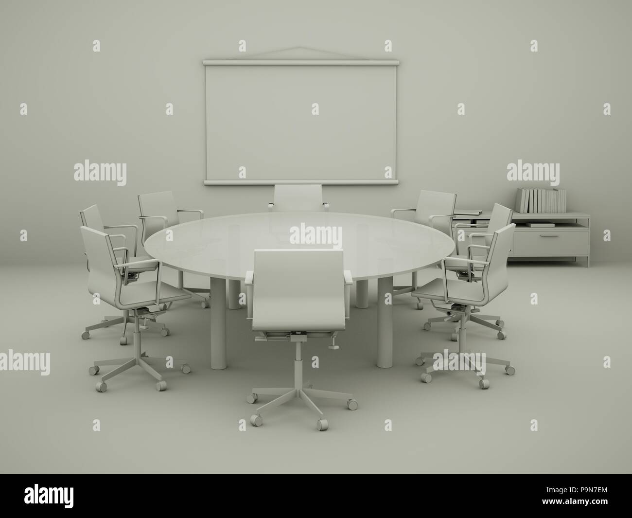 Modern conference room interior design model Stock Photo - Alamy