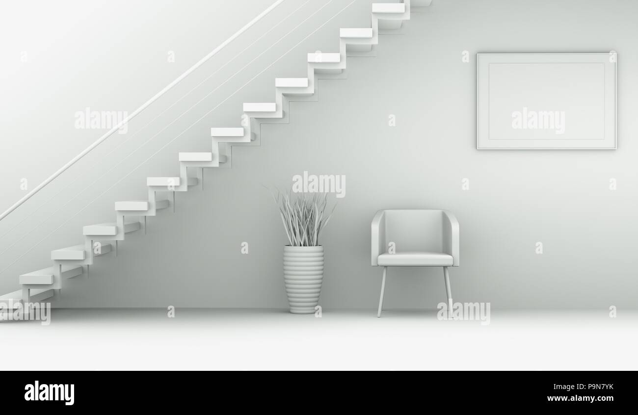 Interior design model room with chair Stock Photo - Alamy