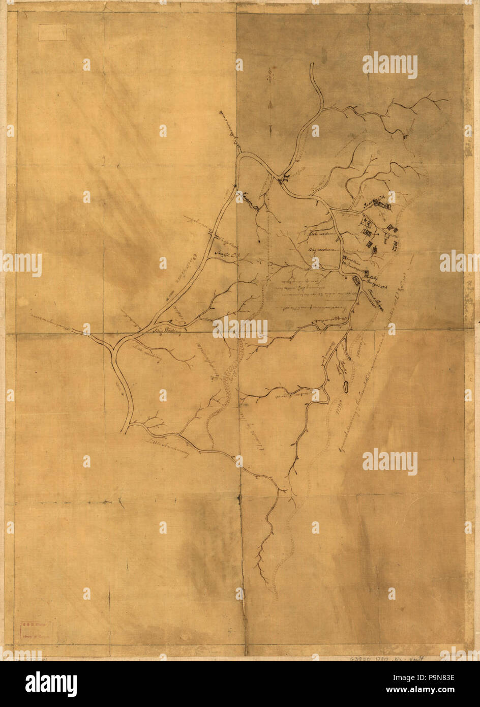 A map of the land abt. Red Stone and Fort Pitt Stock Photo - Alamy