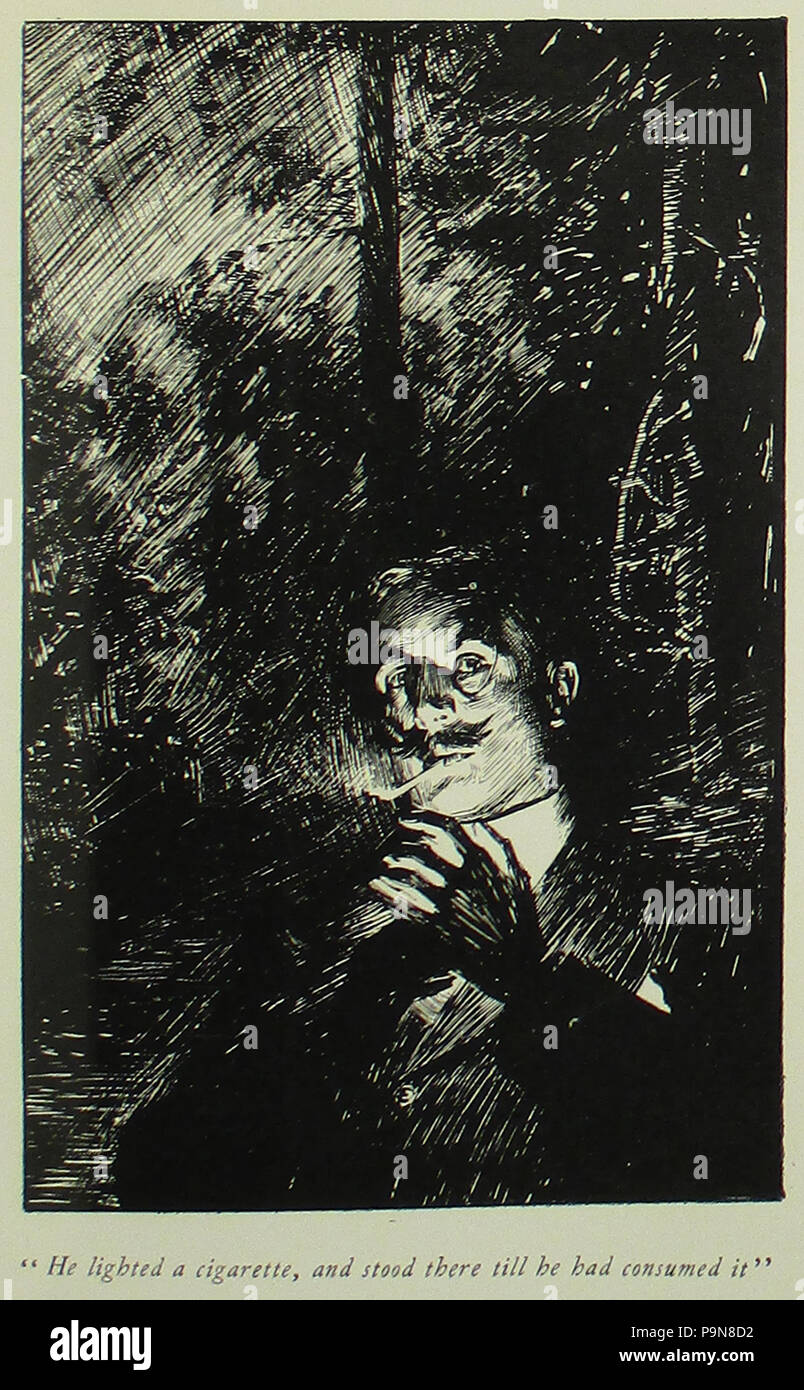 11 0045 - He lighted a cigarette and stood there till he had consumed ...