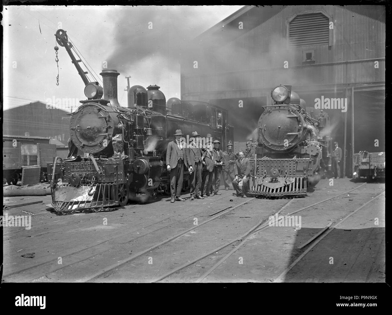 Two steam locomotives hi-res stock photography and images - Alamy