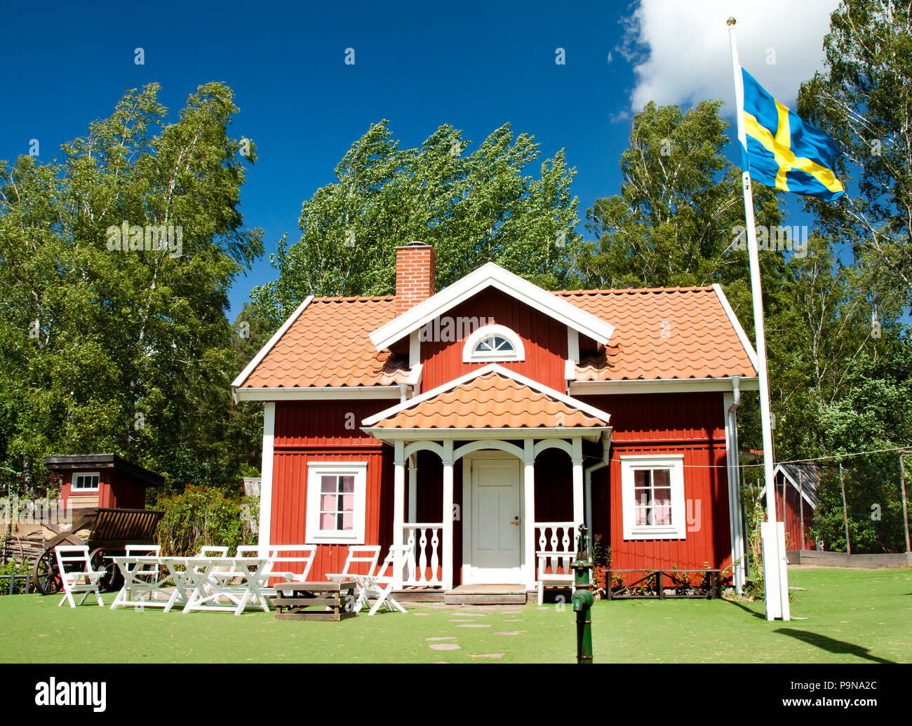VIMMERBY, SWEDEN - June 19, 2018- Astrid Lindgren's World, Astrid ...