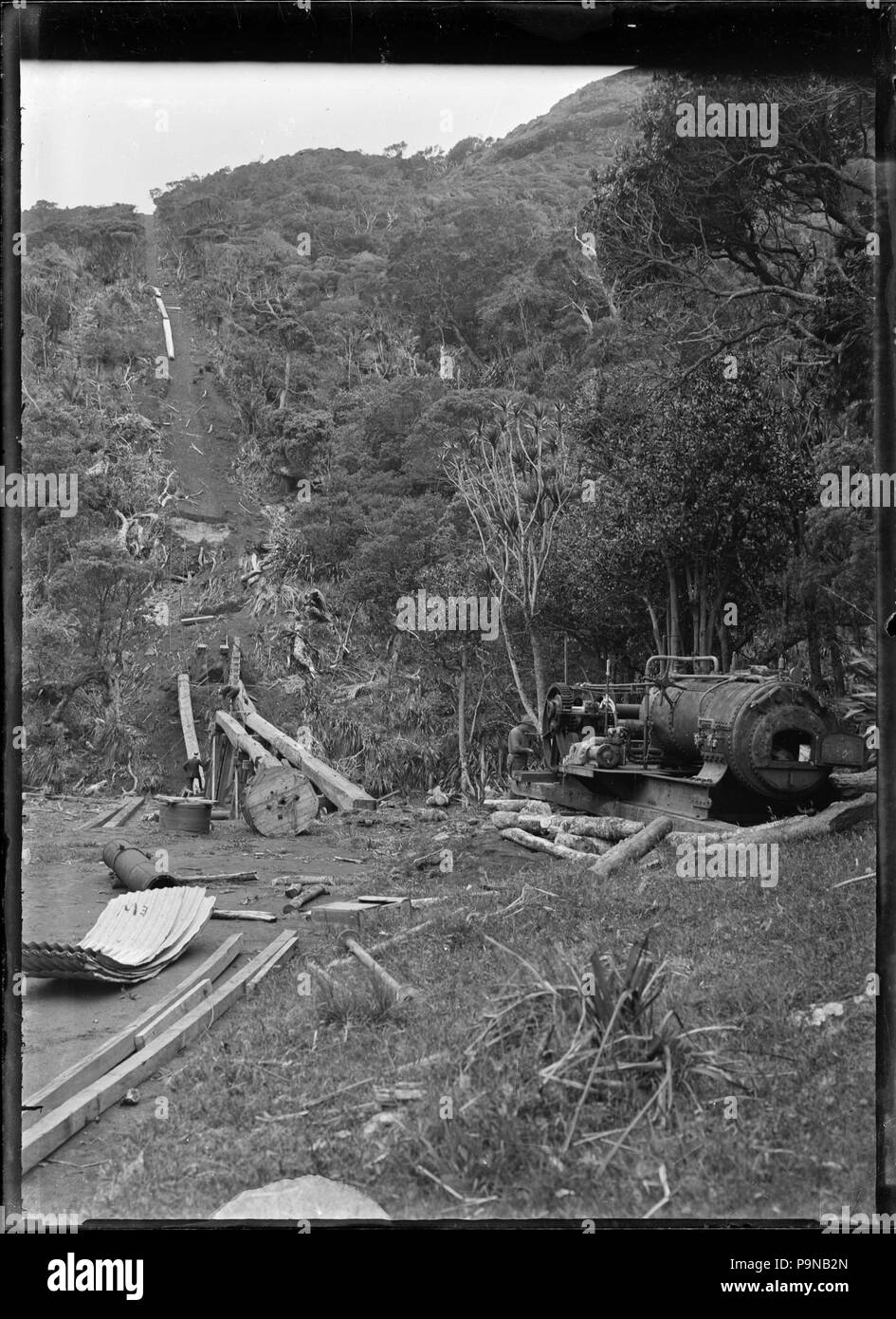 Used for wood harvesting Black and White Stock Photos & Images - Alamy