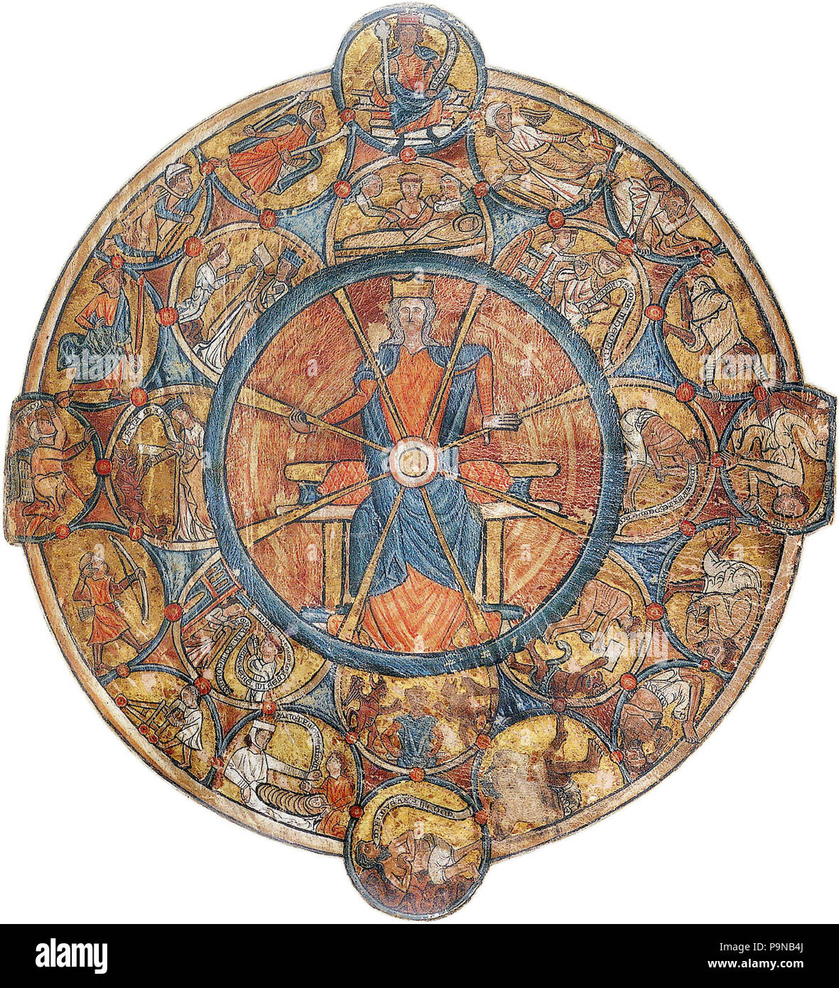 Fortune wheel medieval hi-res stock photography and images - Alamy