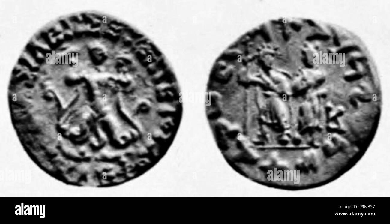 330 Whitehead Coins of the Punjab Museum Plate IX Telephos Stock Photo ...