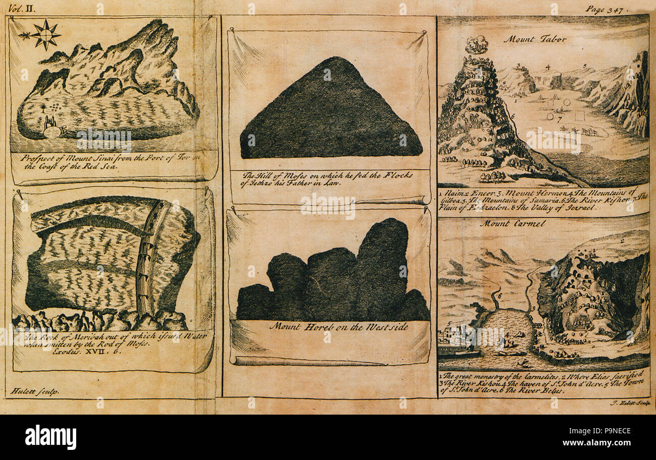 8 (1) Prospect of Mount Sinai from the port of Tor the coast of the Red ...