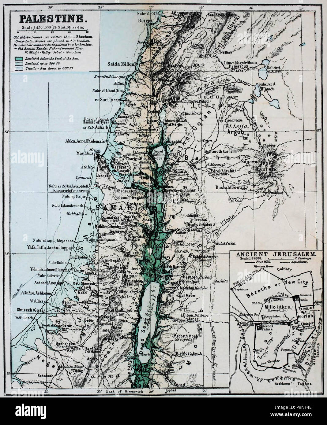 British mandate palestine map hi-res stock photography and images - Alamy