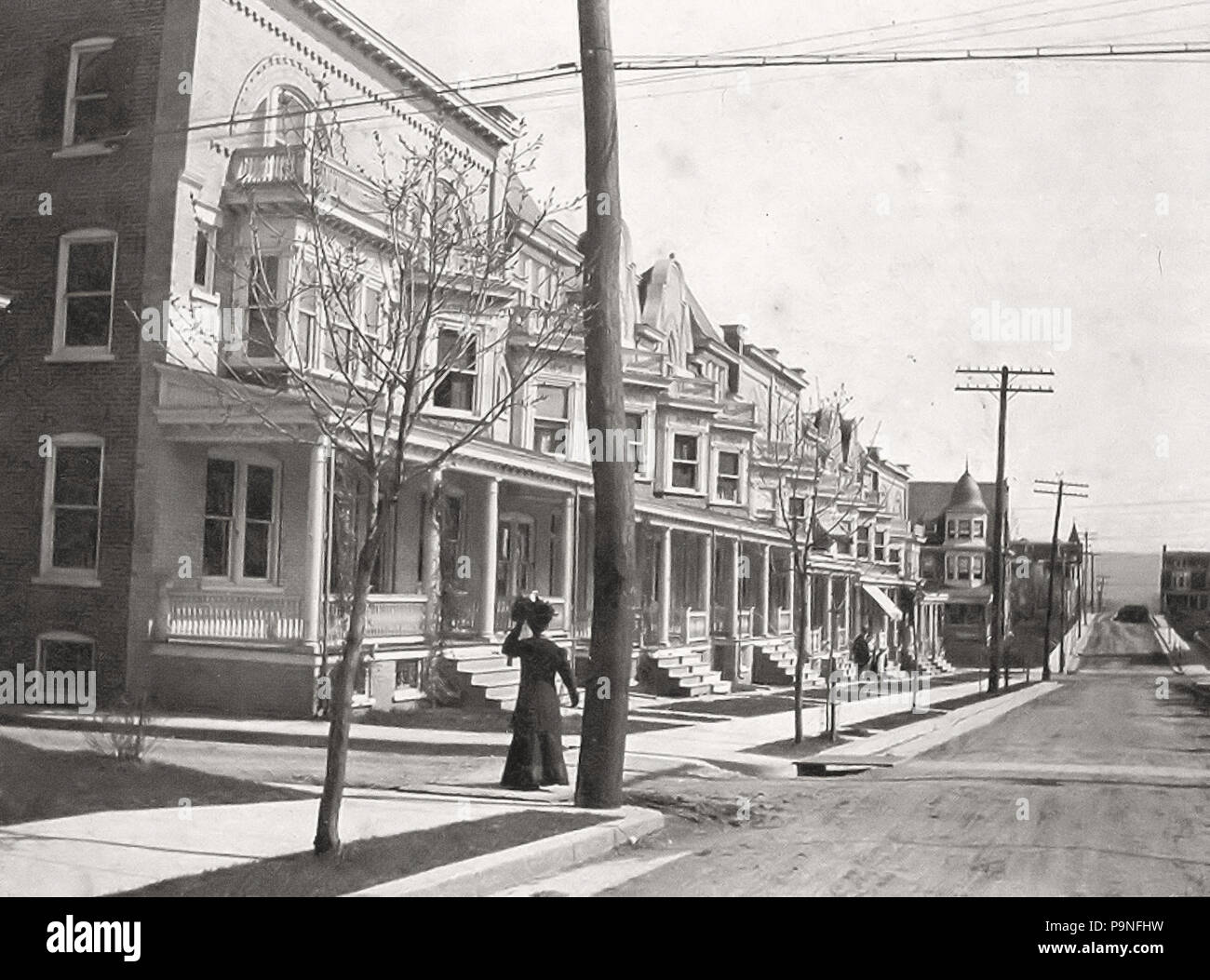 23 1895 - Row Homes on South Franklin Street Between Maple and Walnut ...