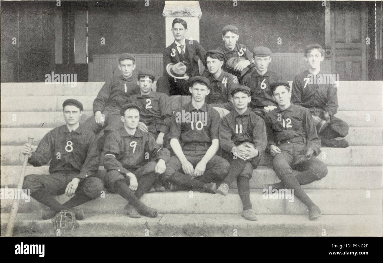 24 1899 Clemson baseball team (Chronicle 1899 Stock Photo - Alamy