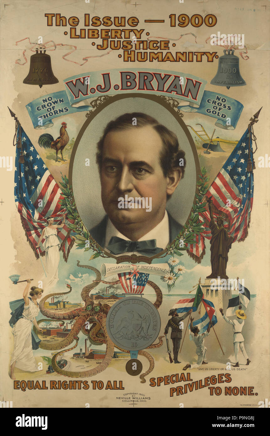 Vintage political poster 1900 hi-res stock photography and images - Alamy