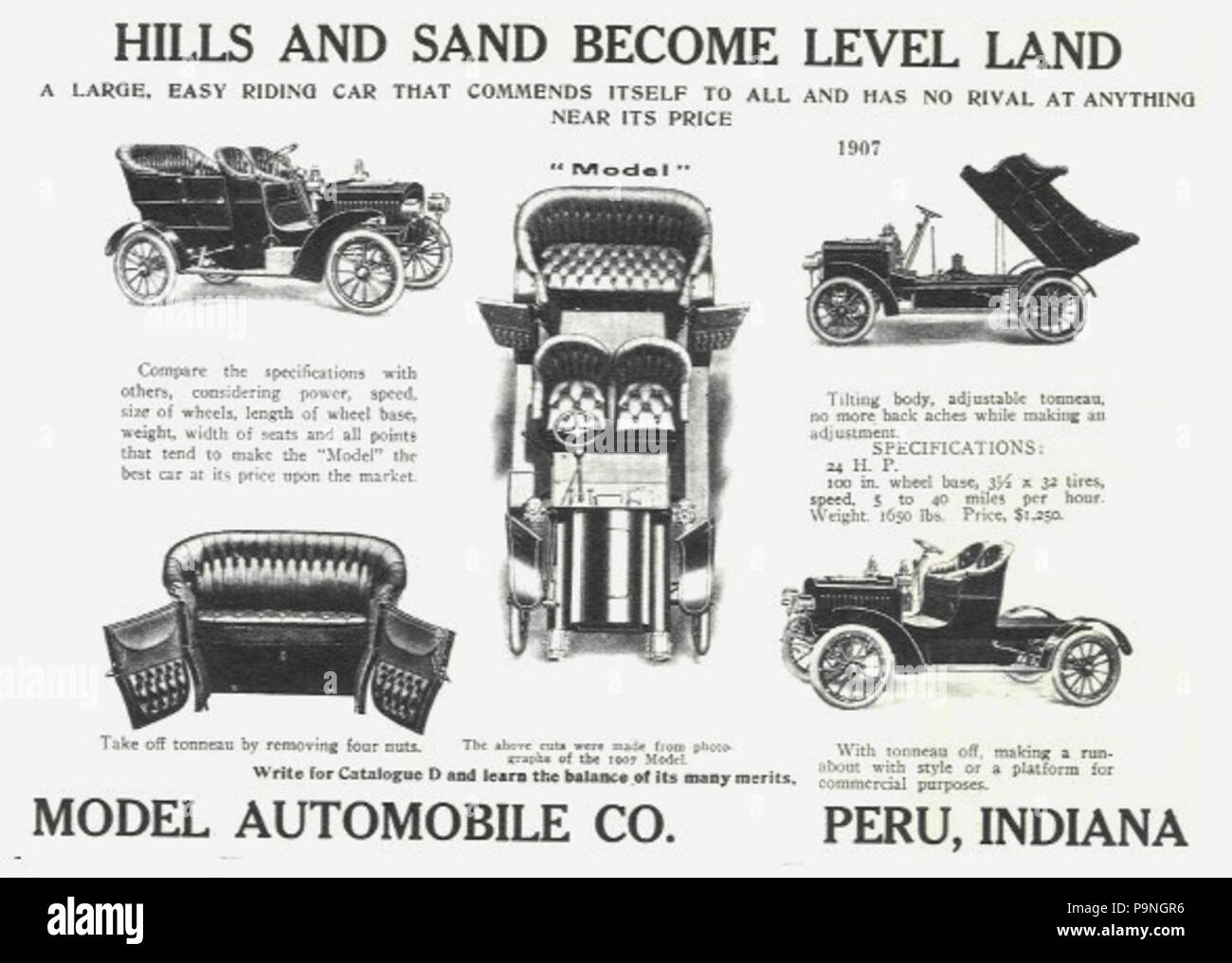 Vintage automobile advertisement hi-res stock photography and images ...