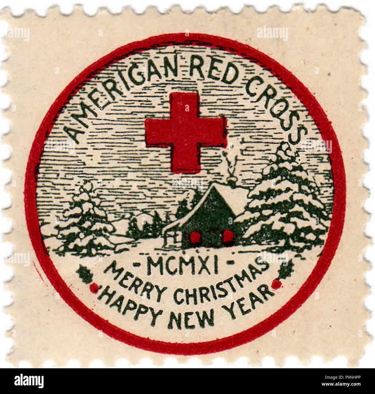 31 1911 type 1, US Christmas Seal Stock Photo - Alamy