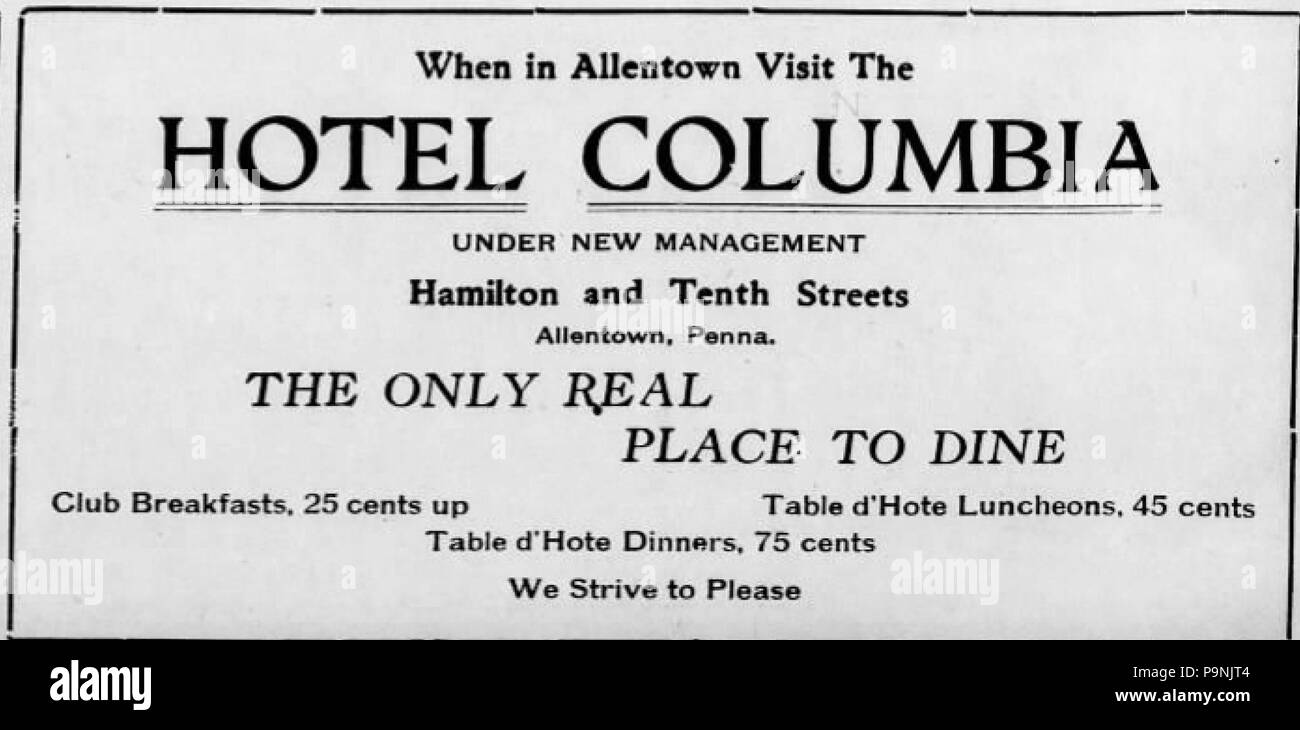 American newspaper 1916 Black and White Stock Photos & Images - Alamy