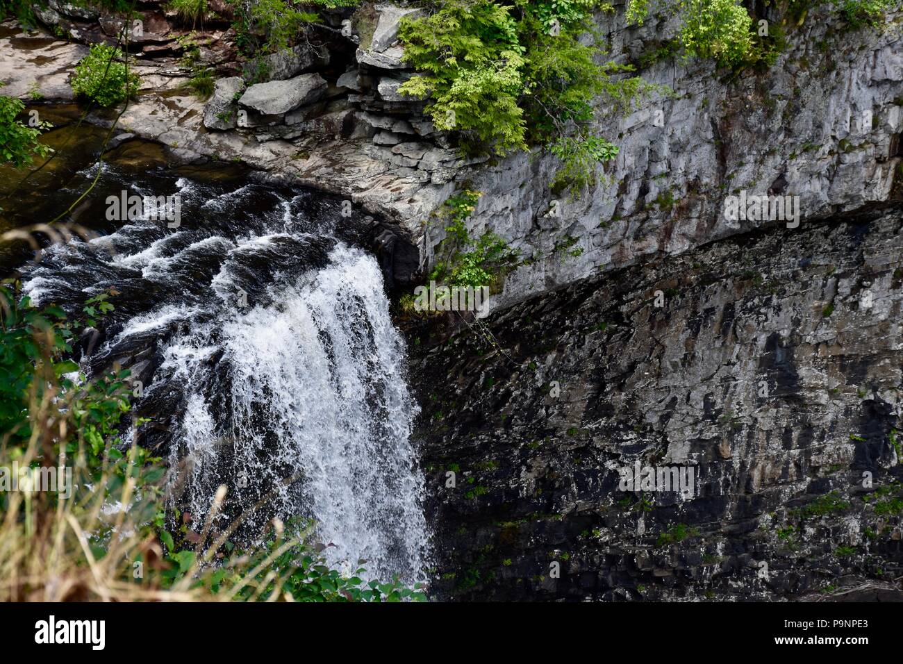 A rocky waterfall Stock Photo - Alamy