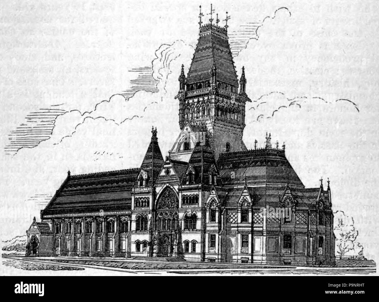 Harvard memorial hall Black and White Stock Photos & Images - Alamy