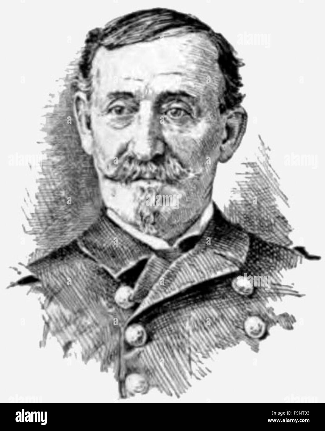 . Portrait drawing of United States Admiral Winfield Scott Schley ...