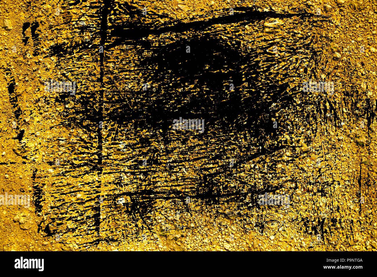 Grunge Ultra yellow Ground texture, sand surface, stone background ...