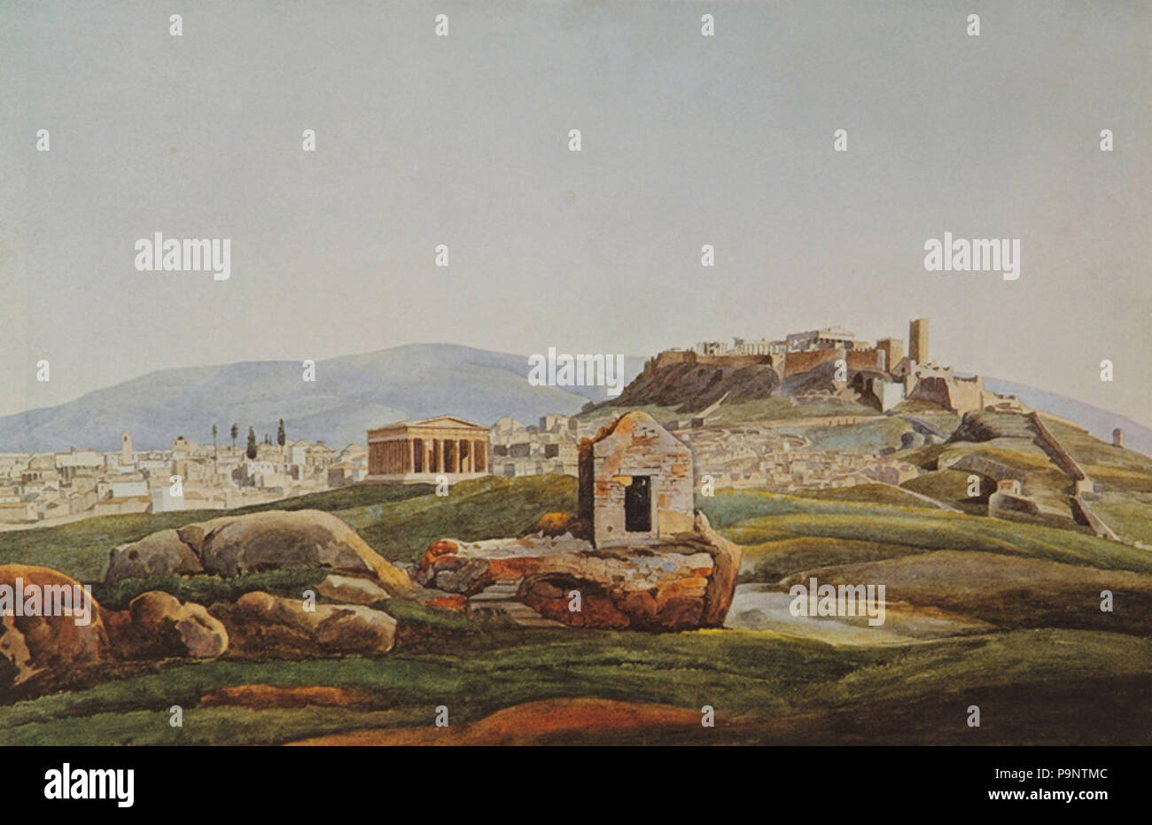 164 Athens View from the north - west - Peytier Eugène - before 1834 ...