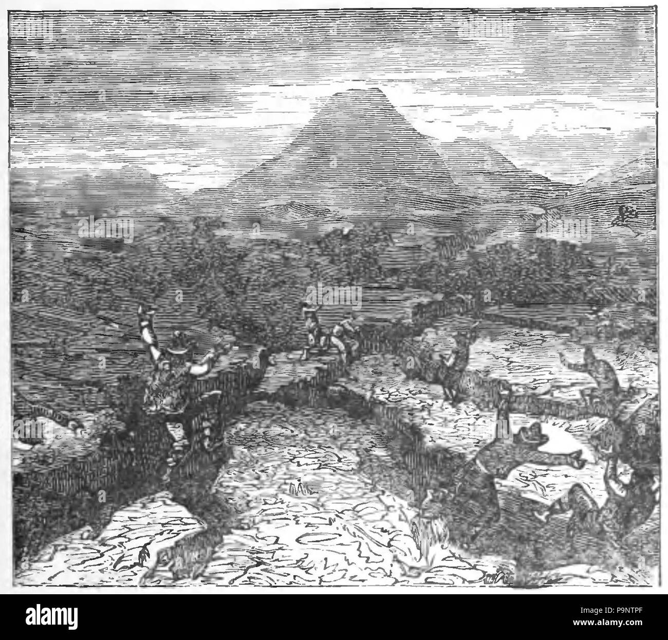 164 Atlantis - The Antediluvian World 1882 p037 Stock Photo - Alamy