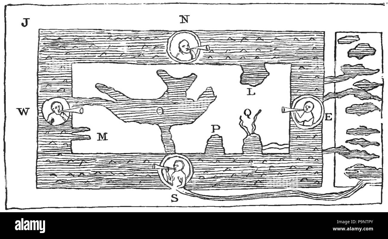 164 Atlantis - The Antediluvian World 1882 p096 Stock Photo - Alamy