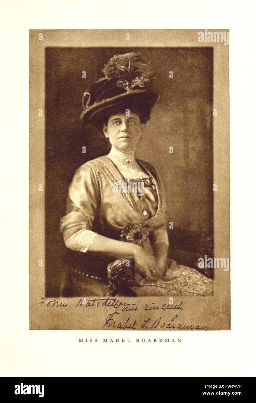 187 BATES-BATCHELLER (1911) p510 - Miss Mabel Boardman Stock Photo - Alamy