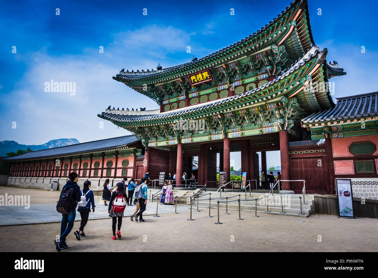 The main royal palace of the joseon dynasty hi-res stock photography ...