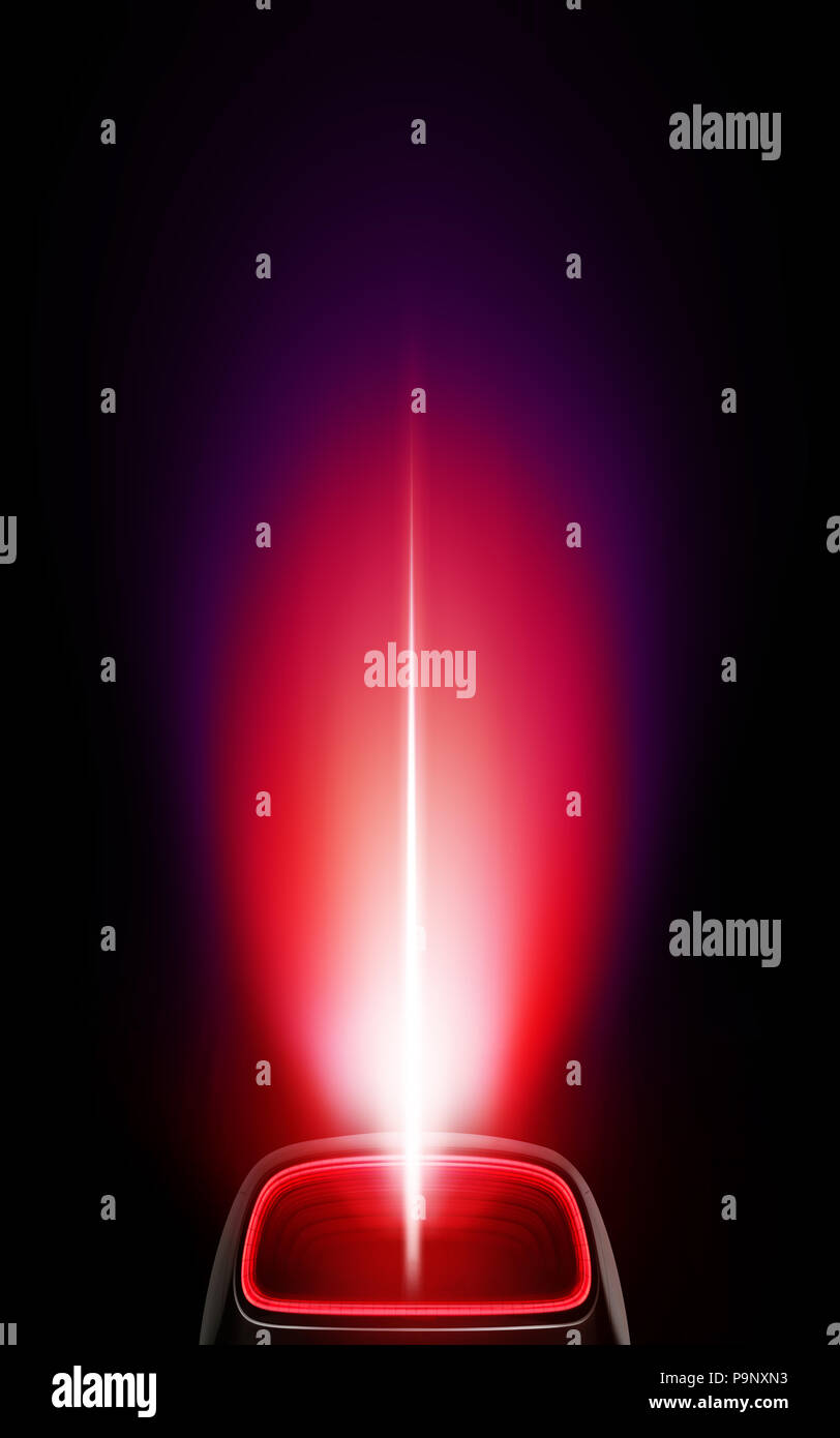 red flame of a modern torch, bright beam Stock Photo - Alamy