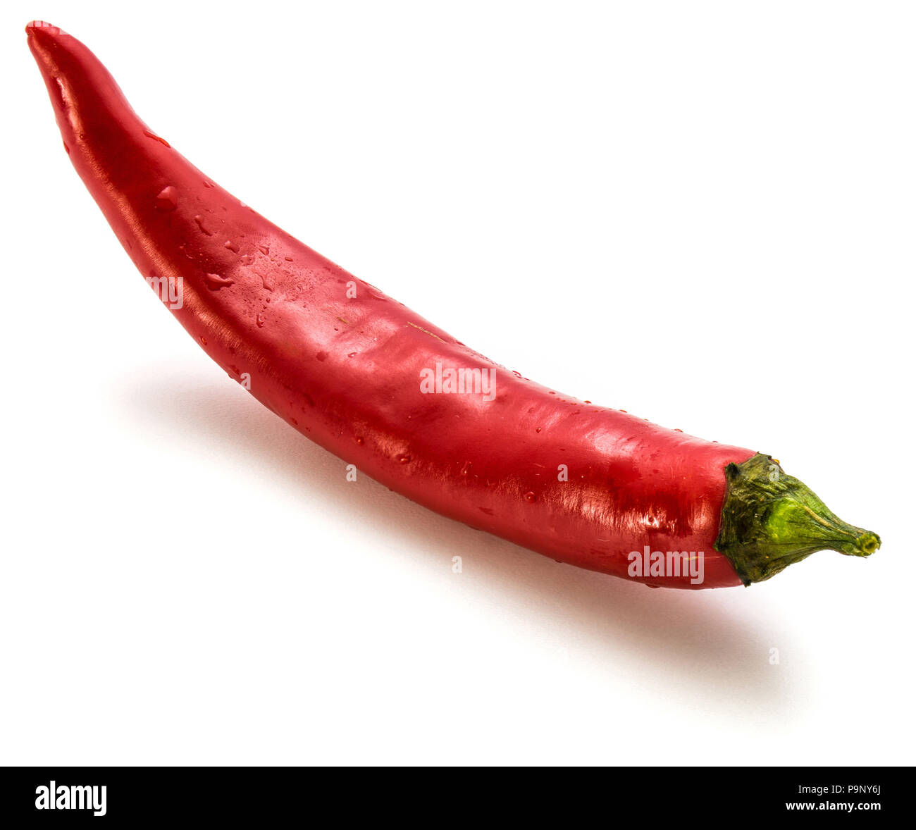 Red Chilli isolated on white background Stock Photo - Alamy