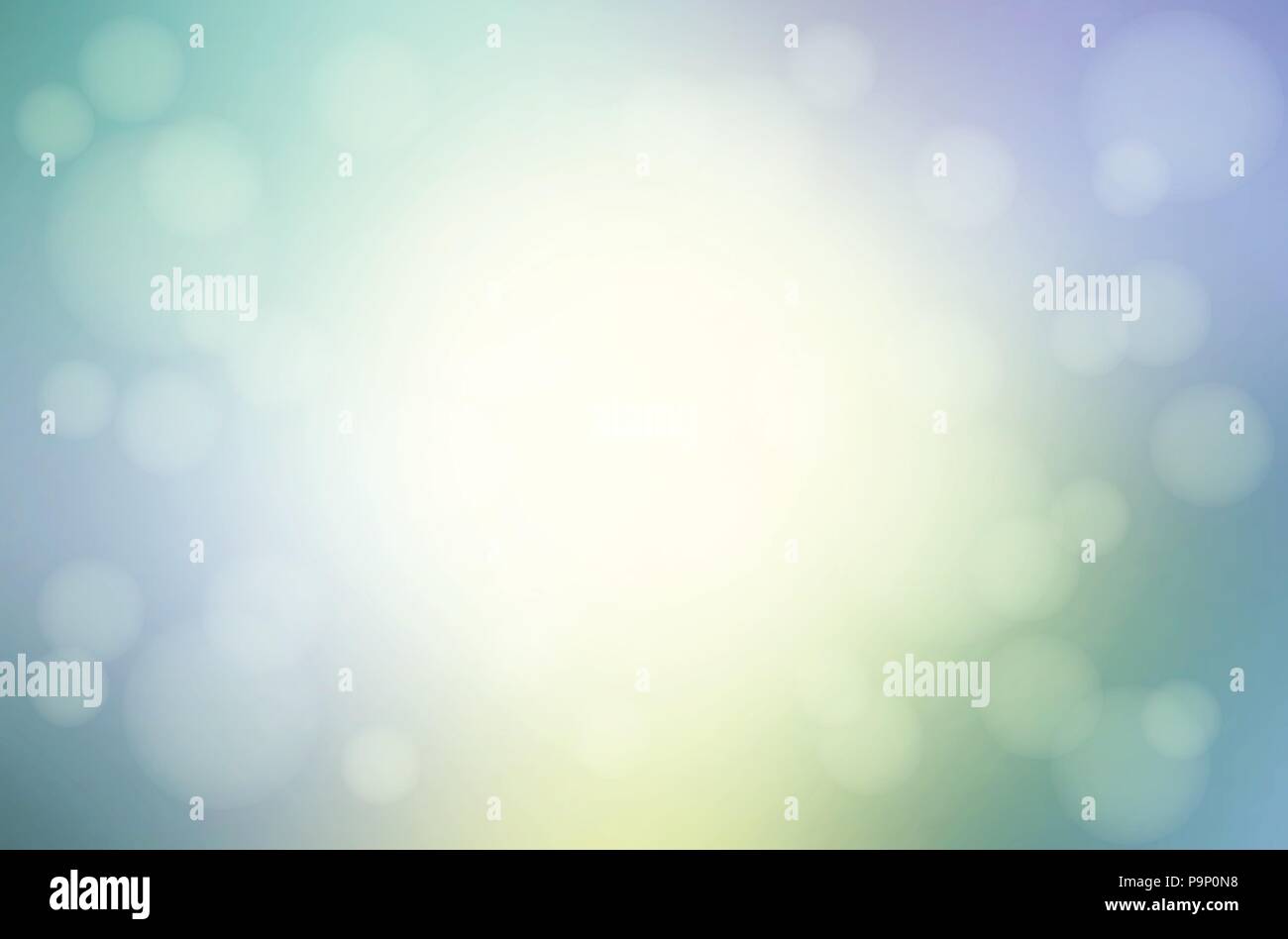 Green blue yellow abstract blurred gradient mesh with bokeh light vector background Stock Vector ...