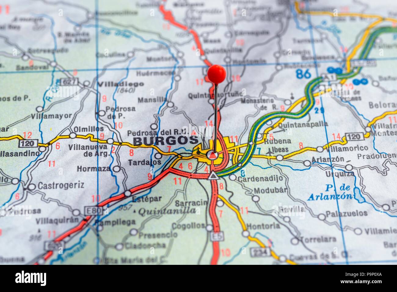 Map of burgos hi-res stock photography and images - Alamy