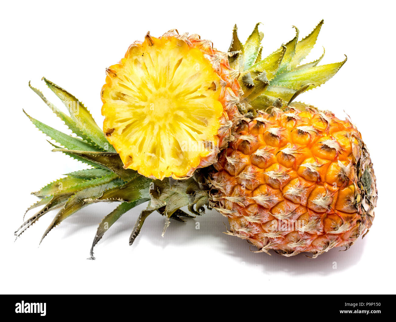 Fruit pineapple thorny fruit Cut Out Stock Images & Pictures - Alamy