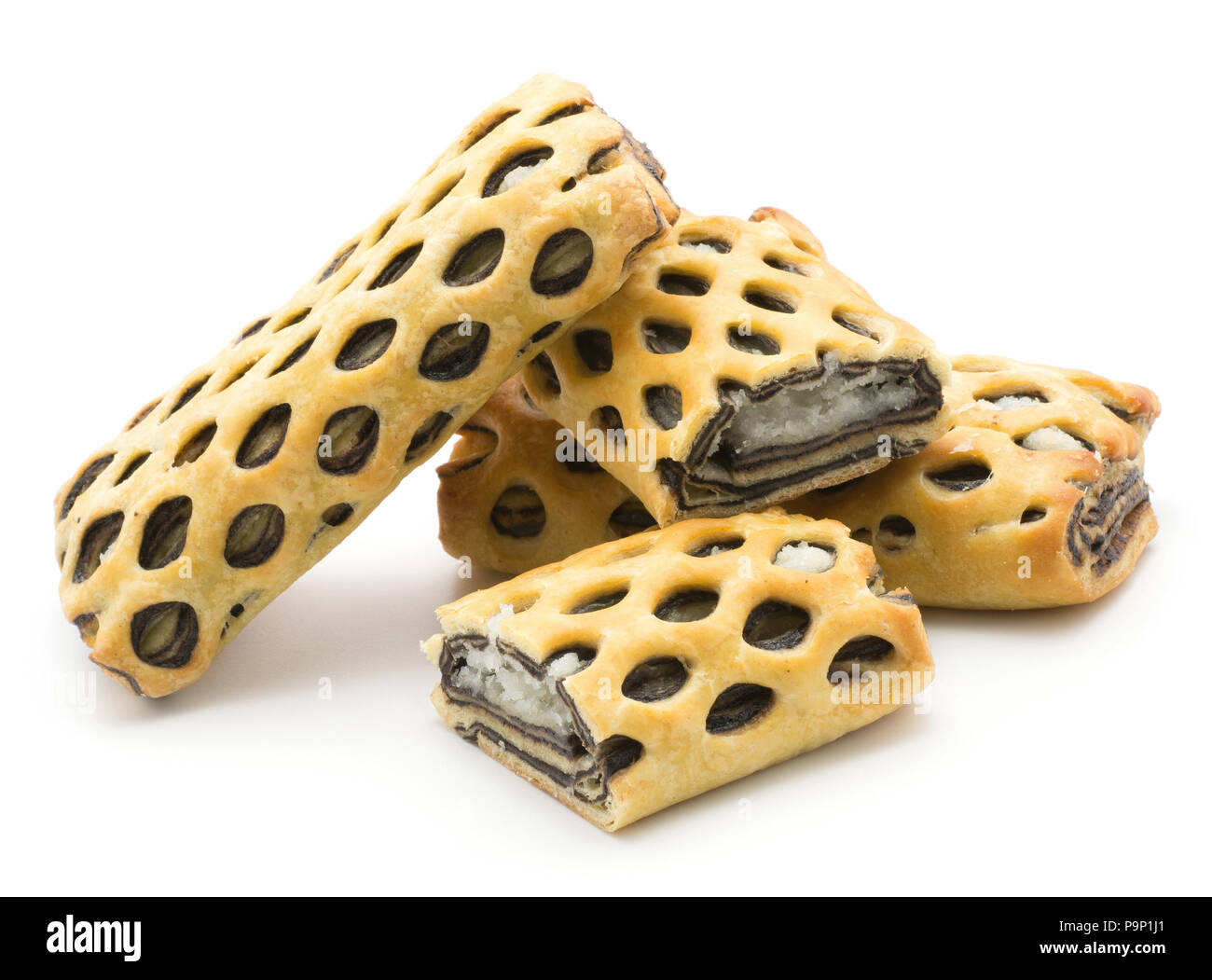 Lattice pastry texture Cut Out Stock Images & Pictures - Alamy
