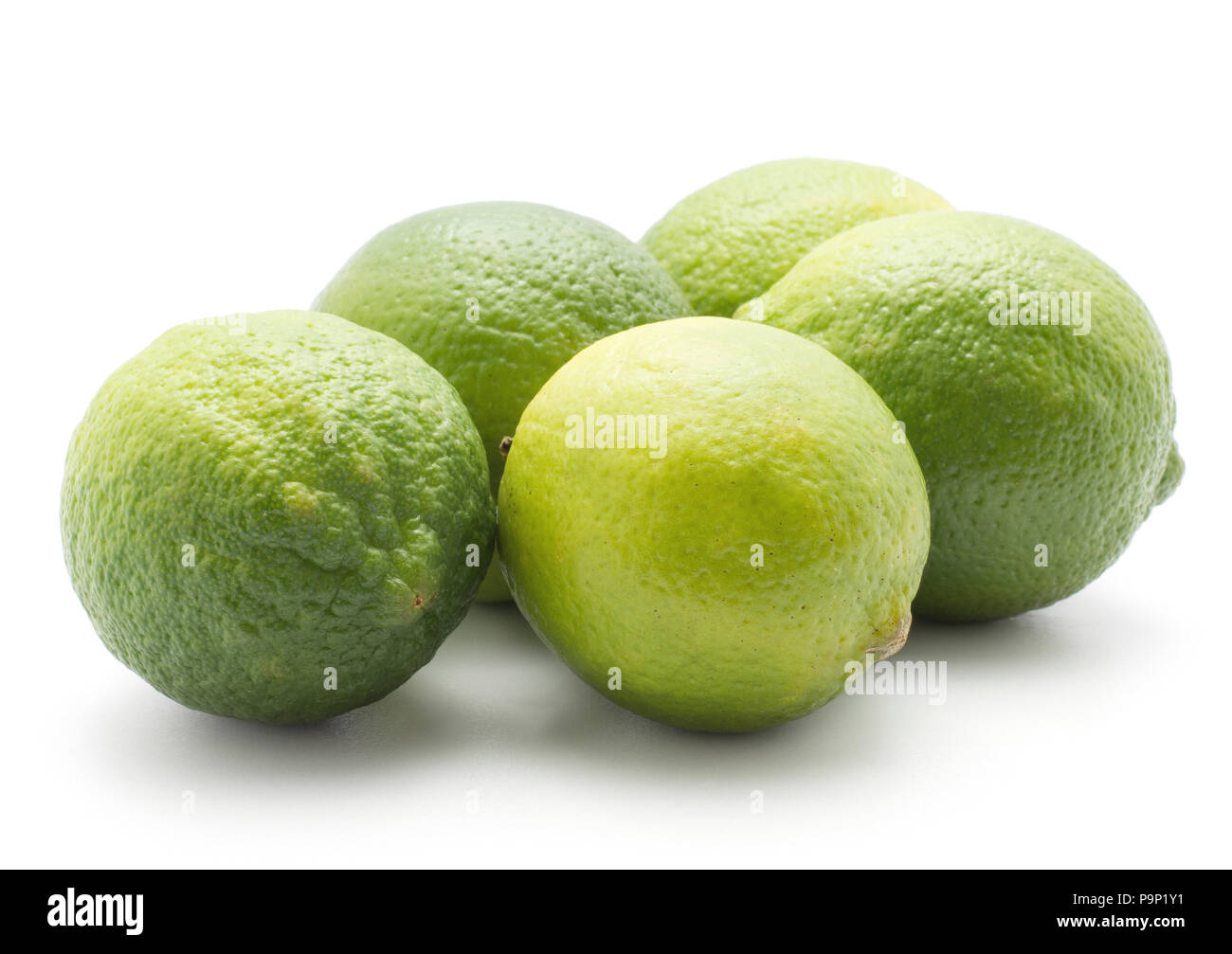 Lime stack isolated on white background ripe and fresh Stock Photo - Alamy