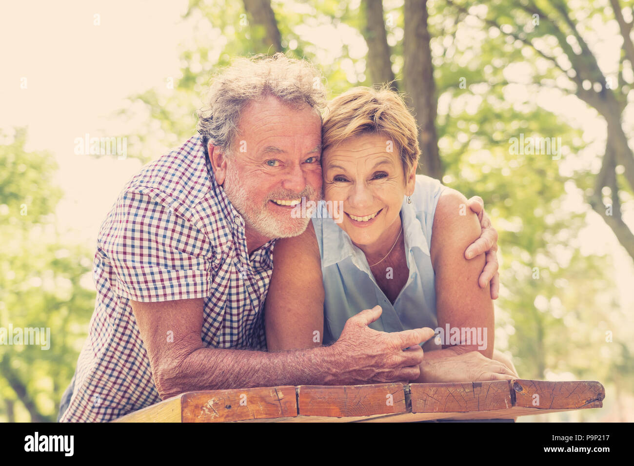 Happy Smiling Senior Couple In Love Relaxing Dancing And Having Fun
