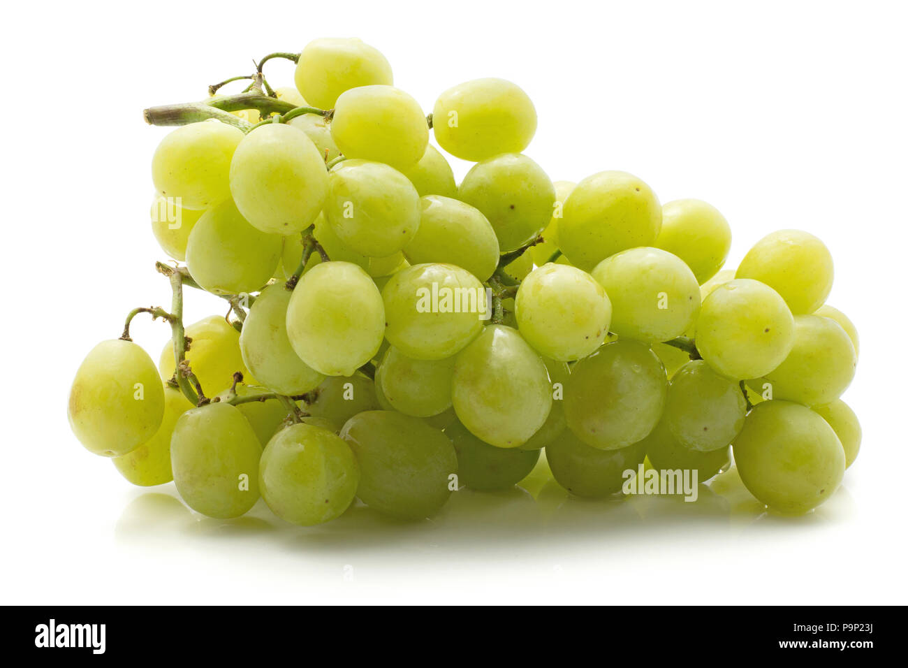 One grape bunch (Early Sweet or Grapaes variety) isolated on white ...