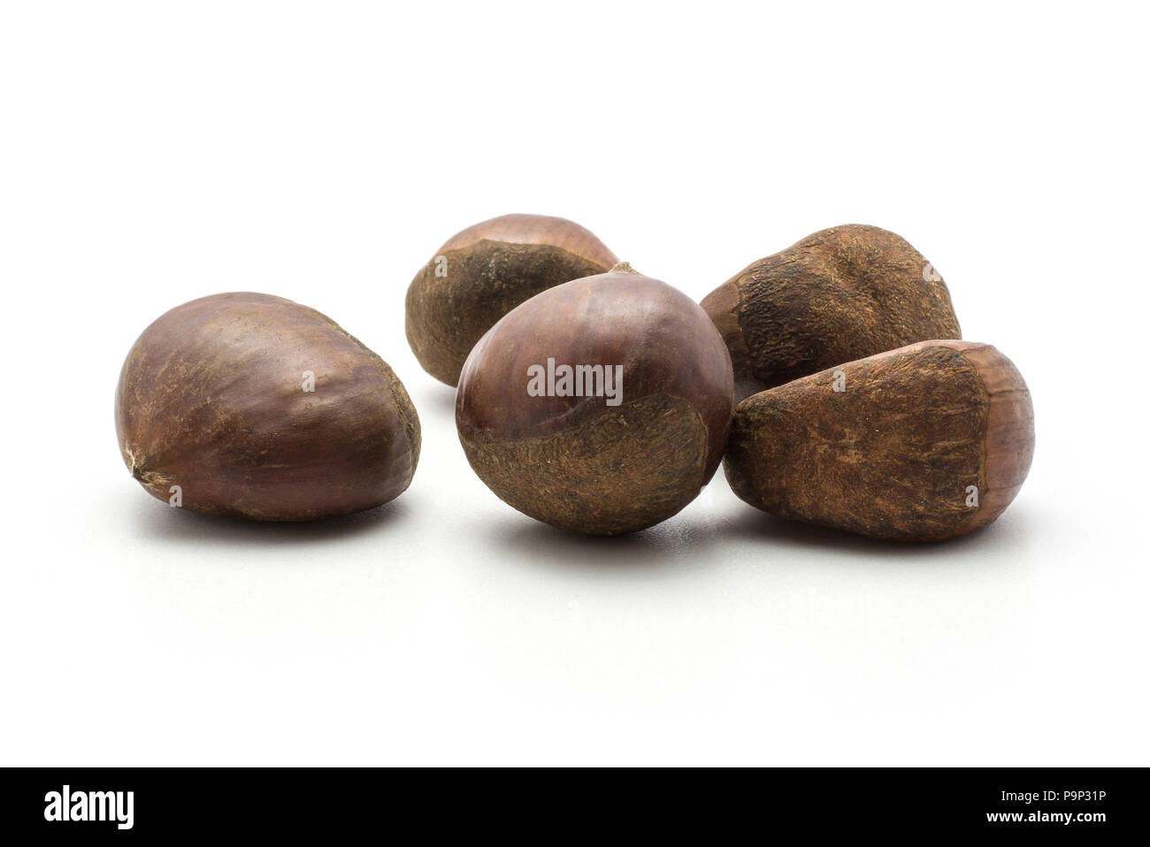 Group of 5 chestnuts hi-res stock photography and images - Alamy