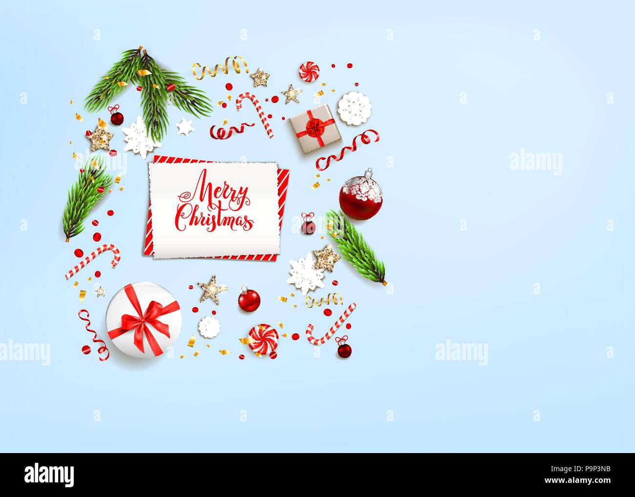 Christmas holiday background realistic Stock Vector Images - Alamy