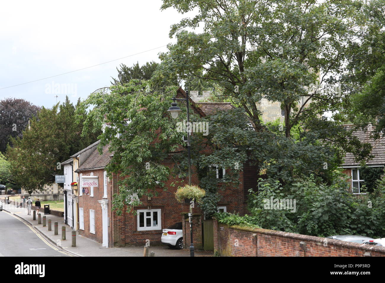 The view of Church Street, Basingstoke, Hampshire with Office Angels ...