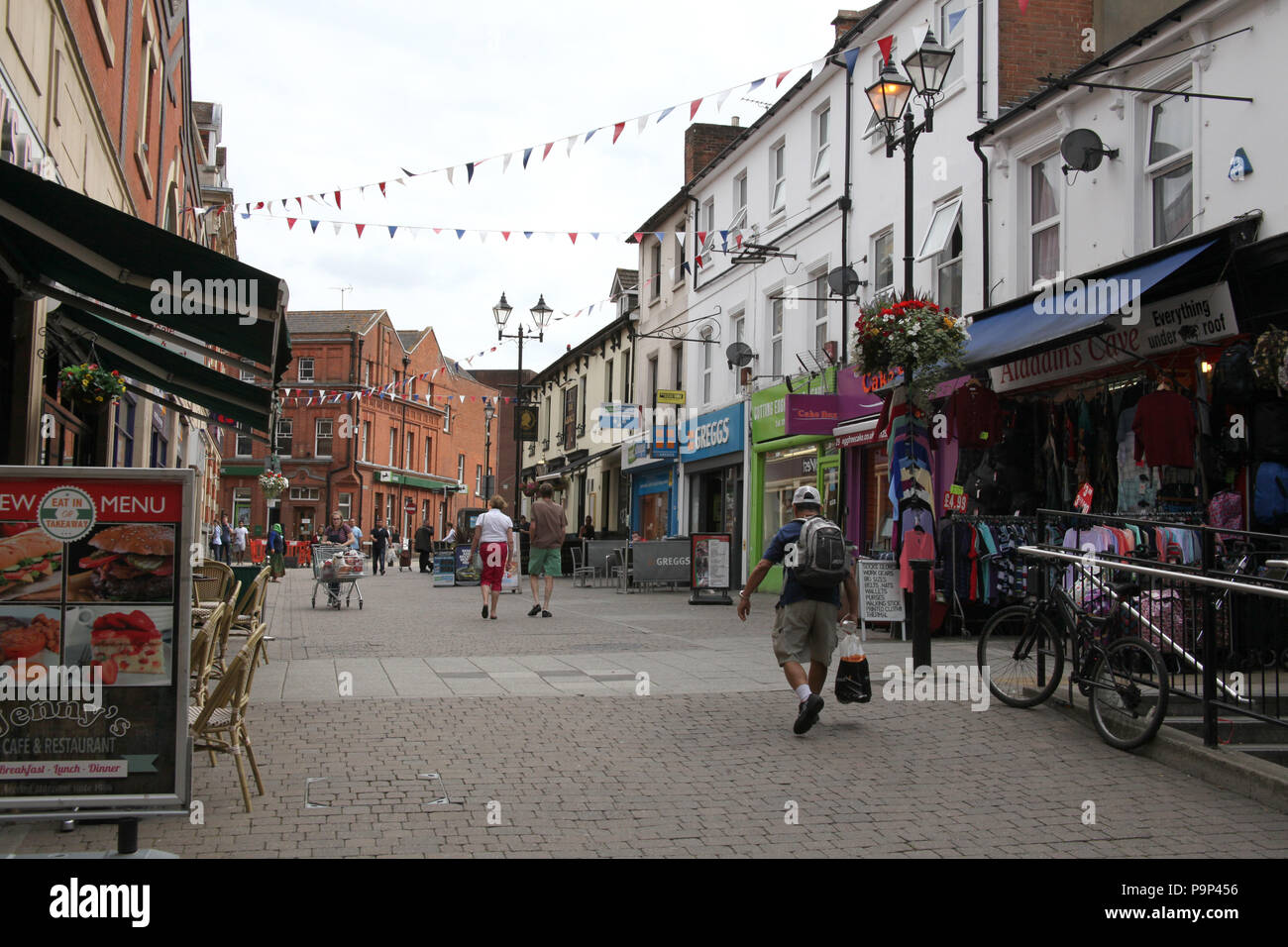 The shopping precinct in Aldershot, UK Stock Photo - Alamy