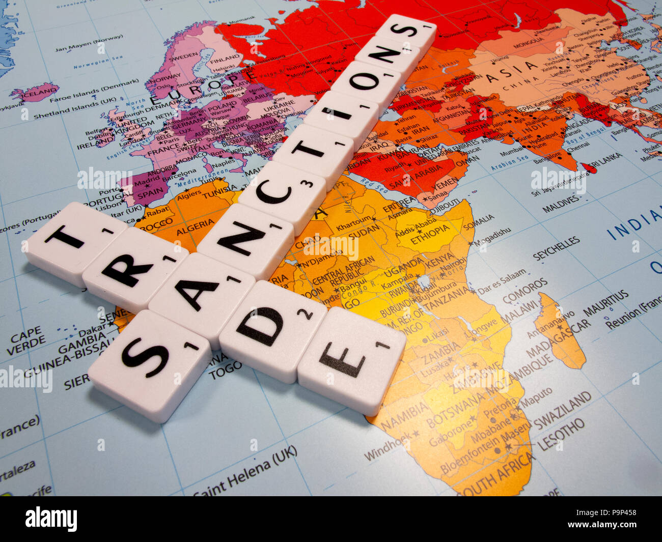 representation of trade sanctions imposed by the United States of ...